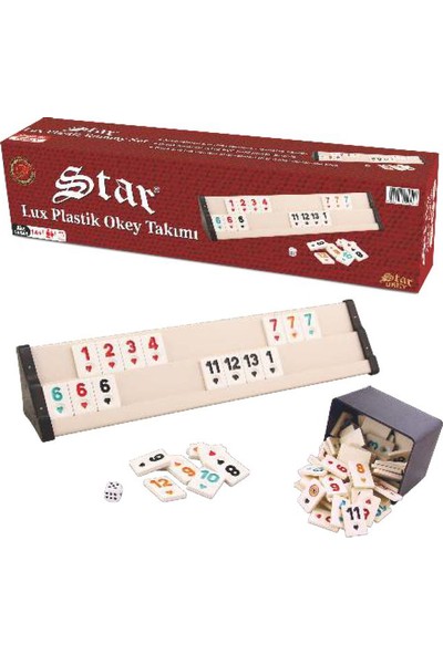 Star Lüks Plastik Okey Takımı Star Lüks Plastik Okey Takımı