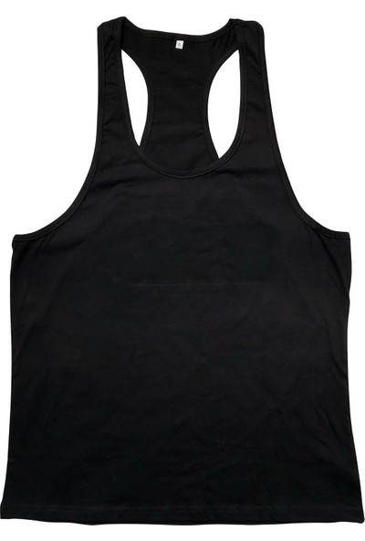 Top Glory Fitness Gym Tank Top Atlet Sporcu Atleti Siyah 5031