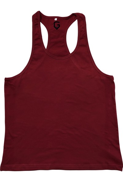 Top Glory Fitness Gym Tank Top Atlet Sporcu Atleti Bordo 5028 Top Glory Fitness Gym Tank Top Atlet Sporcu Atleti Bordo 5028