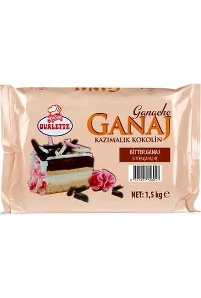 Ovalette Bitter Kazımalık Ganaj 1,5 kg Ovalette Bitter Kazımalık Ganaj 1,5 kg