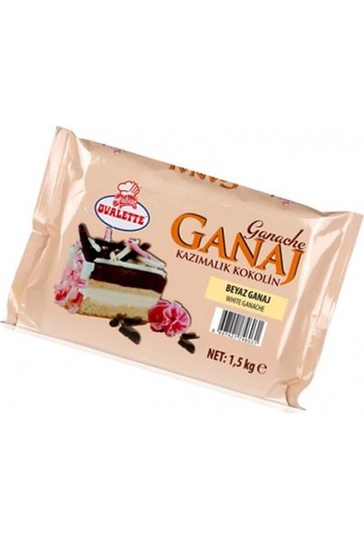 Ovalette Beyaz Kazımalık Ganaj 1,5 kg