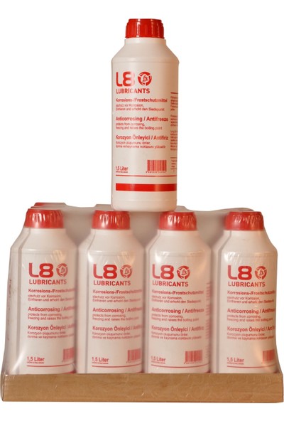 Powerten L8 Organik Kırmızı Antifiriz 1.5 Lt 12 Adet 1 Koli Powerten L8 Organik Kırmızı Antifiriz 1.5 Lt 12 Adet 1 Koli