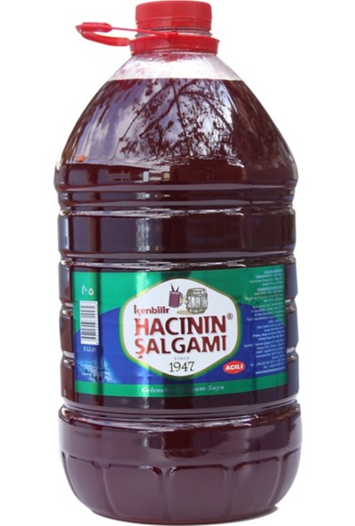 Hacının Şalgamı 5 lt Taneli Şalgam Suyu AcılıDoğal ve Katkısız