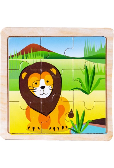 Can-Em Oyuncak Ahşap Puzzle Aslan Resimli Can-Em Oyuncak Ahşap Puzzle Aslan Resimli
