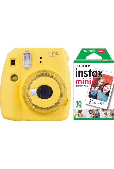 Instax mini 9 Makine+10'lu Film+Askı