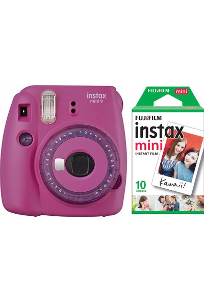 Instax mini 9 Makine+10'lu Film+Askı