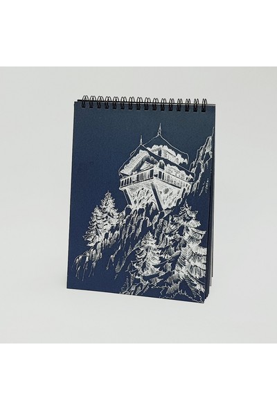 İstisna Lacivert Eskiz Defteri Yamaç Ev Sketch Book 50 Yaprak İstisna Lacivert Eskiz Defteri Yamaç Ev Sketch Book 50 Yaprak