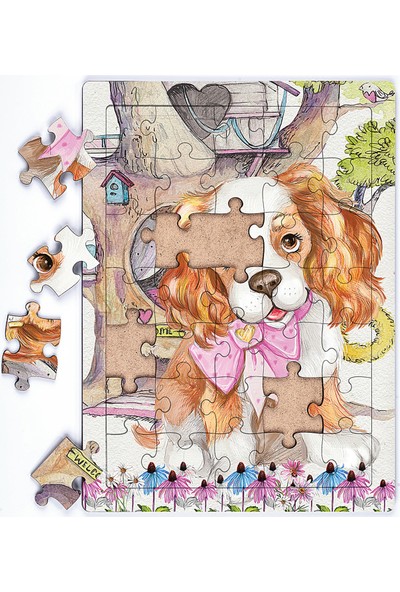 King Of Puzzle Sevimli Köpek ve Ağaç Ev Ahşap Puzzle 35 Parça (Xxxv-22) King Of Puzzle Sevimli Köpek ve Ağaç Ev Ahşap Puzzle 35 Parça (Xxxv-22)