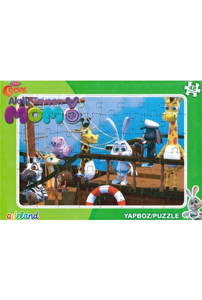 Adeland Trt Çocuk Akıllı Tavşan Momo 48 Parça Yapboz / Puzzle (3+)