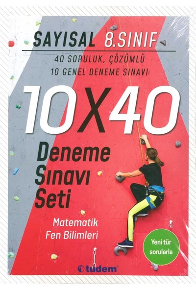 Tudem 8.Sınıf Sayısal 10X40 Deneme Sınavı Seti 2019 Tudem 8.Sınıf Sayısal 10X40 Deneme Sınavı Seti 2019