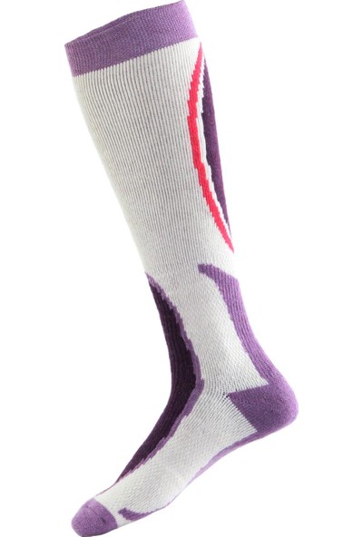 Panthzer Ski & Snowboard Socks Çorap Mor/Beyaz