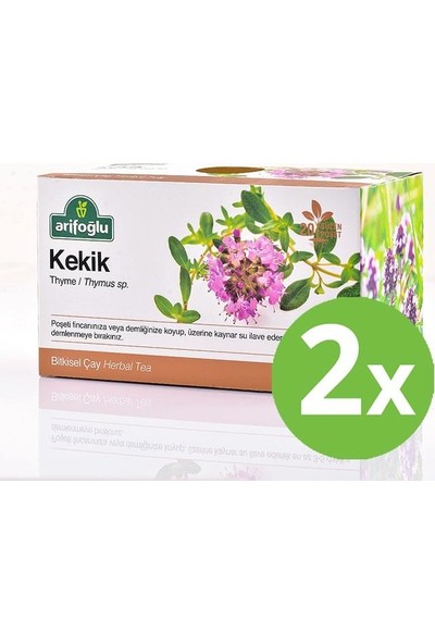 Arifoğlu Kekik 20li Süzen Poşet 2'li Arifoğlu Kekik 20li Süzen Poşet 2'li