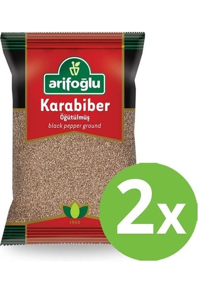Arifoğlu Karabiber Öğütülmüş 50g Maski 2'li Arifoğlu Karabiber Öğütülmüş 50g Maski 2'li