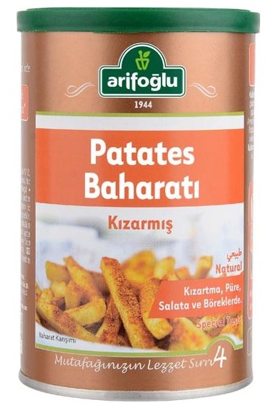Arifoğlu Kızarmış Patates Baharatı 200 gr Teneke Arifoğlu Kızarmış Patates Baharatı 200 gr Teneke