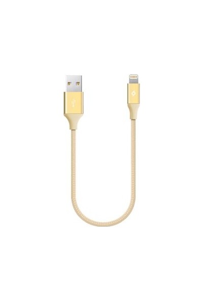 TTec Alumicable Mini Lightning Şarj ve Data Kablosu - Altın TTec Alumicable Mini Lightning Şarj ve Data Kablosu - Altın