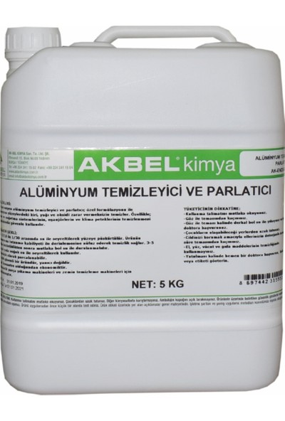 Akbel Alüminyum Temizleyici ve Parlatıcı 5 kg Konsantre