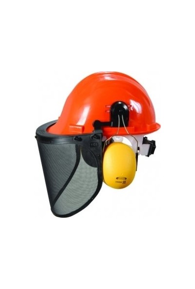 Essafe Vidalı Baret + Slotlu Braket + Kulaklık + Tel Örgü Vizör Essafe Vidalı Baret + Slotlu Braket + Kulaklık + Tel Örgü Vizör