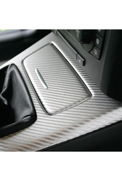 Kıraç Hava Kanallı 3D Gri Karbon Folyo 152CMX1MT Kıraç Hava Kanallı 3D Gri Karbon Folyo 152CMX1MT