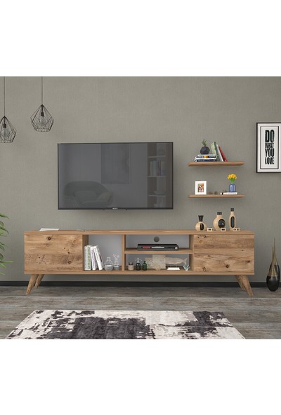 Mbes Mobi̇lya Esi̇n 160 cm Tv Sehpasi Atlanti̇k Çam