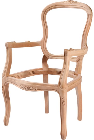 Mobilya Baba Etek Oymalı Berjer Cilasız Ahşap Mobilya Baba Etek Oymalı Berjer Cilasız Ahşap