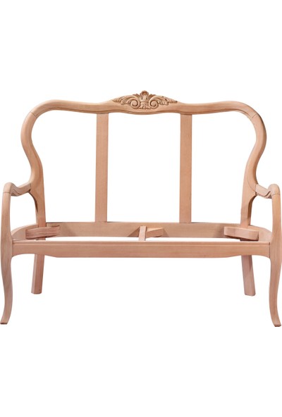 Mobilya Baba Seda Çay Takımı Cilasız Ahşap