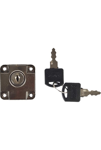 Baytaş Kare Çekmece Kilidi Krom