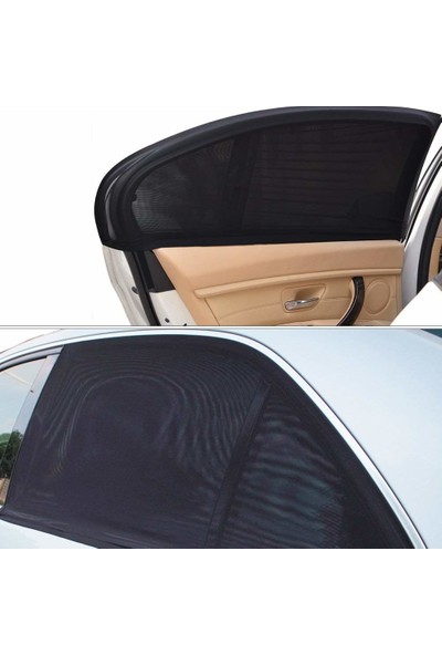 Mudecar Araç İçi Arka Yan Cam Güneşlik Perde 2Li Paket