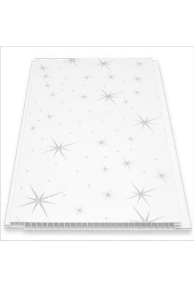 Büker Plastik Gri Yıldızlı Plastik Pvc Duvar Tavan Lambiri 10'lu 20 cm x 2 m 4 m2 Büker Plastik Gri Yıldızlı Plastik Pvc Duvar Tavan Lambiri 10'lu 20 cm x 2 m 4 m2