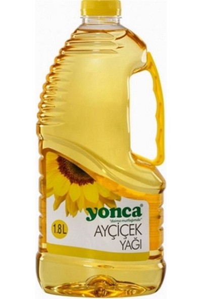 Yonca Ayçiçek Yağı Pet Şişe Kulplu 1,8lt