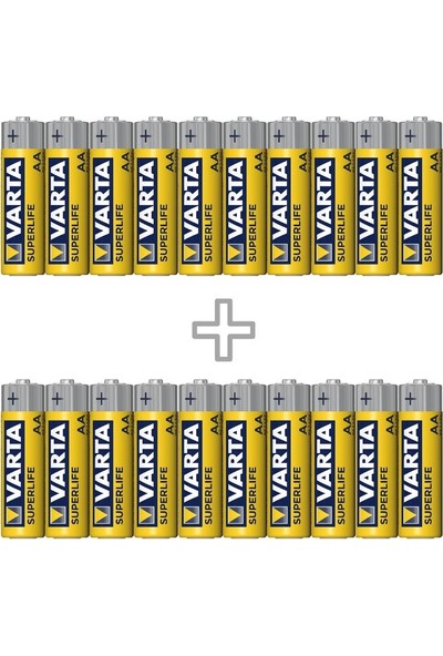 Varta Süperlife 20'li Özel Pil Paketi(20 Aa)