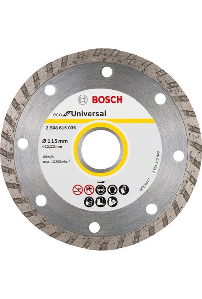 Bosch Yapı Malzemeleri Elmas Kesme Diski 115 mm Bosch Yapı Malzemeleri Elmas Kesme Diski 115 mm
