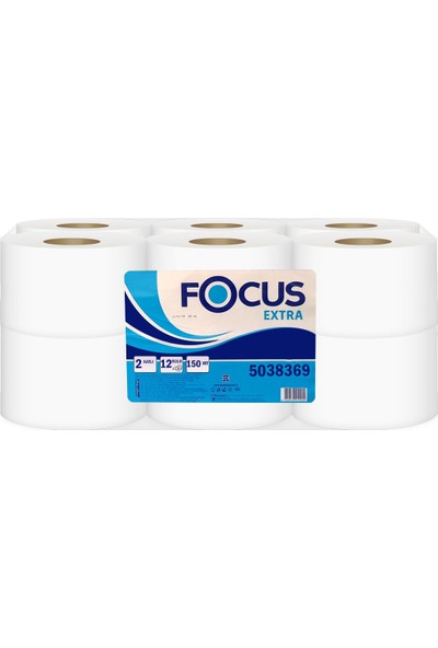 Focus Extra Mini Jumbo Tuvalet Kağıdı 150 mt Koli Içi 12 Rulo Focus Extra Mini Jumbo Tuvalet Kağıdı 150 mt Koli Içi 12 Rulo