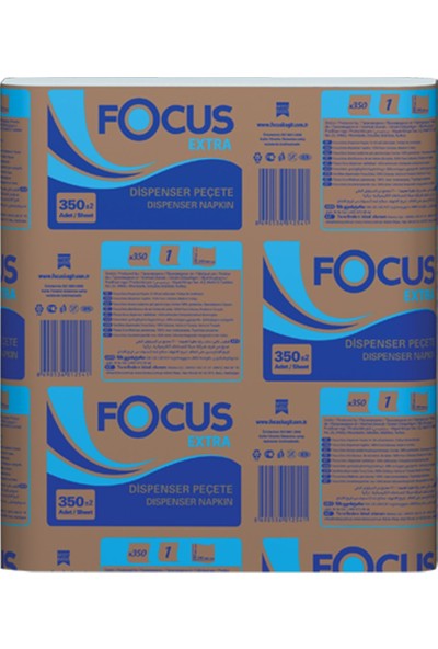 Focus Extra Dispenser Peçete 350 Yaprak Koli Içi 12 Paket Focus Extra Dispenser Peçete 350 Yaprak Koli Içi 12 Paket