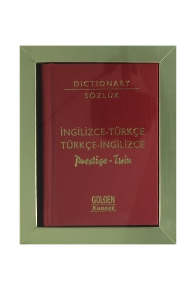 İngilizce-Türkçe, Türkçe-İngilizce Sözlük