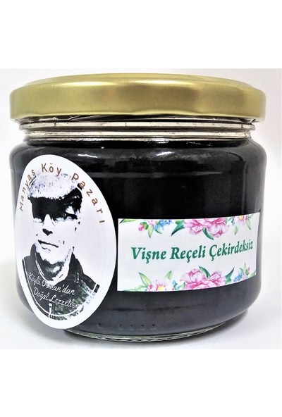 Manyas Köy Pazarı Vişne Reçeli Çekirdeksiz 370 gr Manyas Köy Pazarı Vişne Reçeli Çekirdeksiz 370 gr