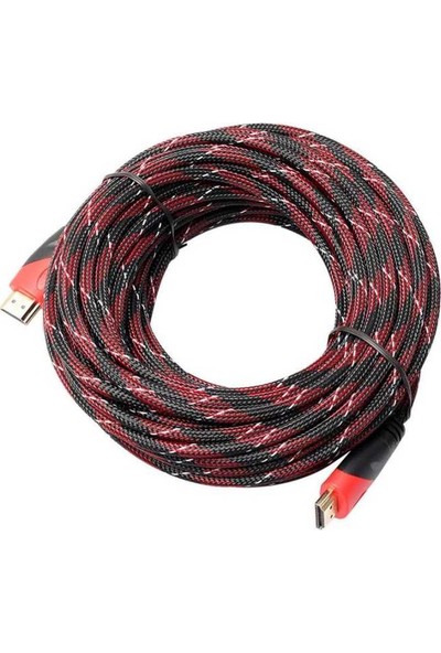 Sargılı HDMI Kablo Full Hd 2160P Destekli 15 Metre Sargılı HDMI Kablo Full Hd 2160P Destekli 15 Metre