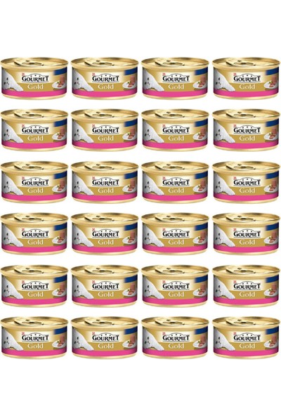 Purina Gourmet Gold Kıyılmış Sığır Etli Konserve Yaş Kedi Maması 85 Gr (24 Adet) Purina Gourmet Gold Kıyılmış Sığır Etli Konserve Yaş Kedi Maması 85 Gr (24 Adet)