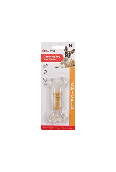 Flamingo Tavuk Kokulu Şeffaf Kemik 12 cm