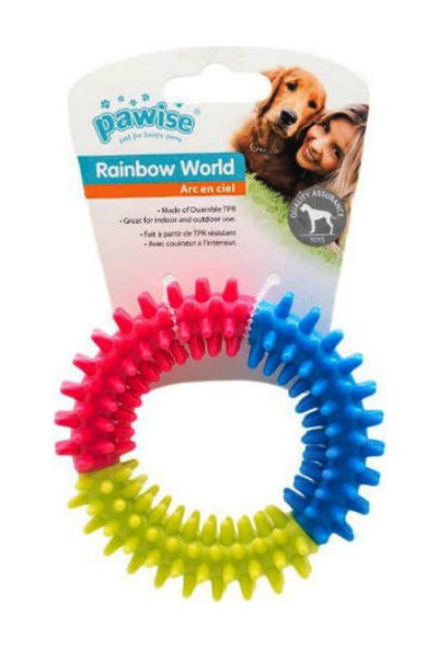 Pawise Rainbow Köpek Diş Kaşıma Oyuncağı L