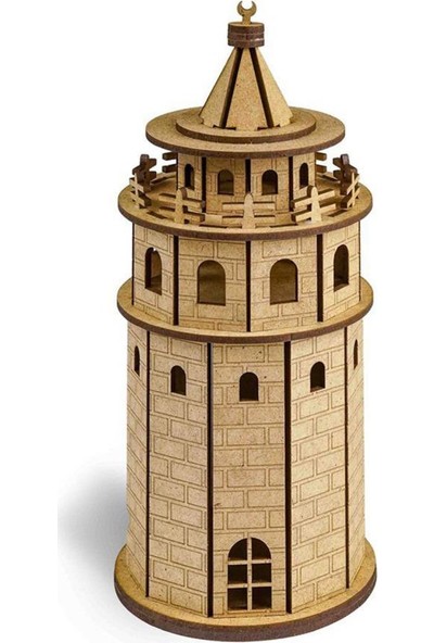 Ayd 3D Ahşap Boyama Maket Galata Kulesi Ayd 3D Ahşap Boyama Maket Galata Kulesi