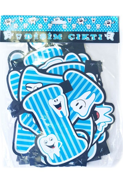 Ayd Dişim Çıktı Harfleri Yazılı Banner Yazısı Flama