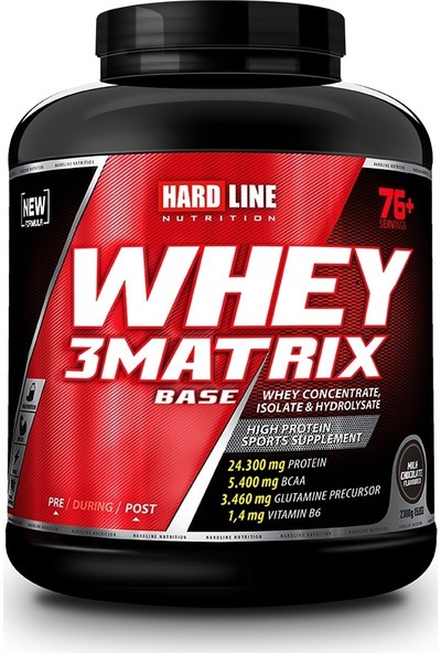 Hardline Nutrition Whey 3 Matrix Base Protein Tozu 2300 Gr Çikolata Hardline Nutrition Whey 3 Matrix Base Protein Tozu 2300 Gr Çikolata