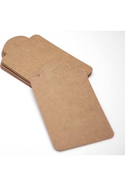Rocopaper Etiket Kubbe Delikli 7.5 cm 100 Ad. - Kraft Rocopaper Etiket Kubbe Delikli 7.5 cm 100 Ad. - Kraft