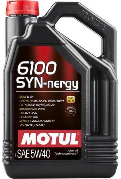 Motul 6100 Synnergy+ 5W-40 5 Litre Motor Yağı ( Üretim Yılı: 2022 ) Motul 6100 Synnergy+ 5W-40 5 Litre Motor Yağı ( Üretim Yılı: 2022 )