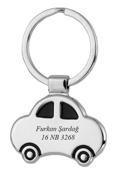 Pigado İsme Kişiye Özel Araba Tasarımlı Anahtarlık
