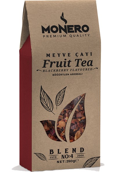Monero Böğürtlenli Meyve Çayı 250 gr