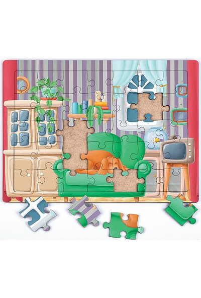 King Of Puzzle Uykucu Köpek Ahşap Puzzle 35 Parça (Xxxv-26) King Of Puzzle Uykucu Köpek Ahşap Puzzle 35 Parça (Xxxv-26)