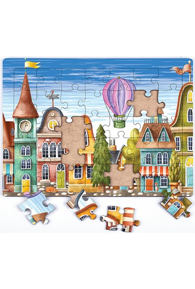 King Of Puzzle Masal Kasabası Ahşap Puzzle 35 Parça (Xxxv-15) King Of Puzzle Masal Kasabası Ahşap Puzzle 35 Parça (Xxxv-15)