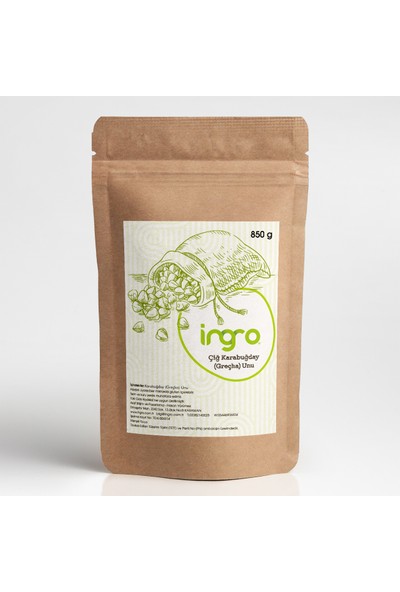İngro Glutensiz Çiğ Karabuğday Unu (Greçka Unu) 850 g İngro Glutensiz Çiğ Karabuğday Unu (Greçka Unu) 850 g