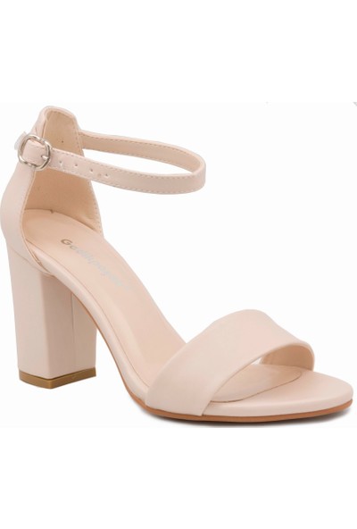 Gedikpaşalı 8Yab 02 Ten Kadın Topuklu Ayakkabı